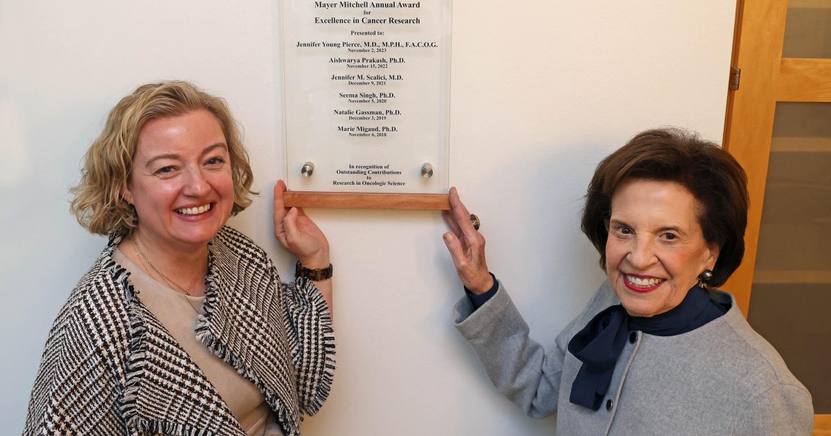 Pierce awarded 2023 Mayer Mitchell Award for Excellence in Cancer ...